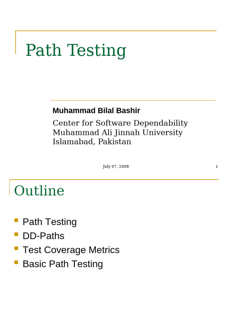 Path Testing | PDF