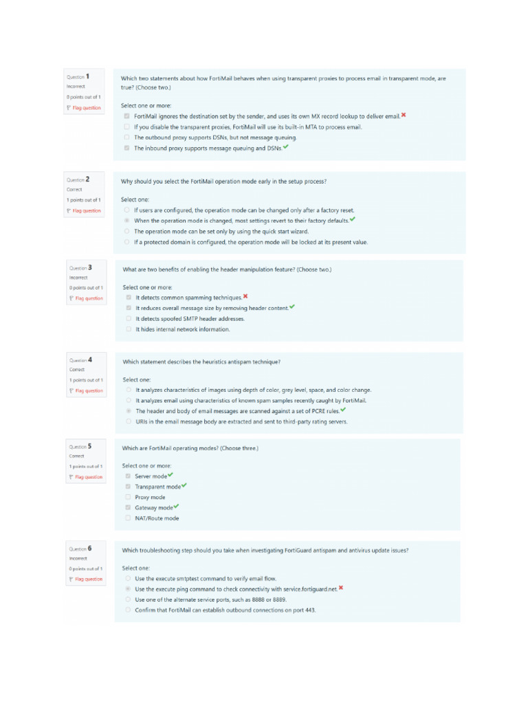 Kisi Kisi Question FortiMail | PDF