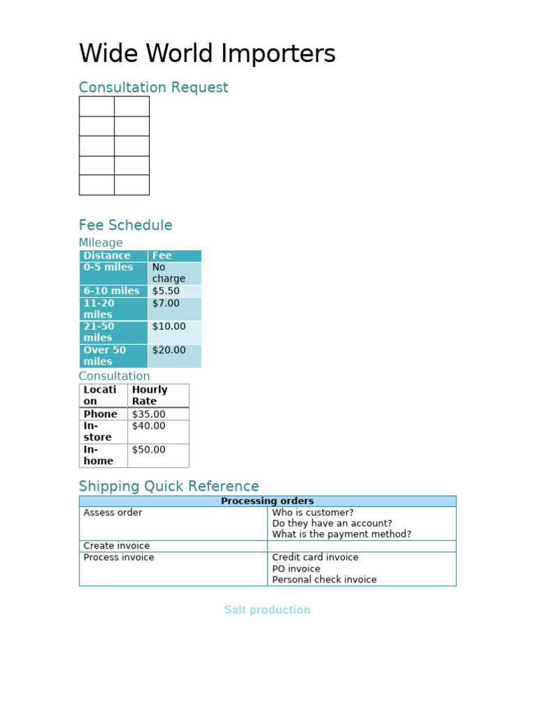 Importers | PDF