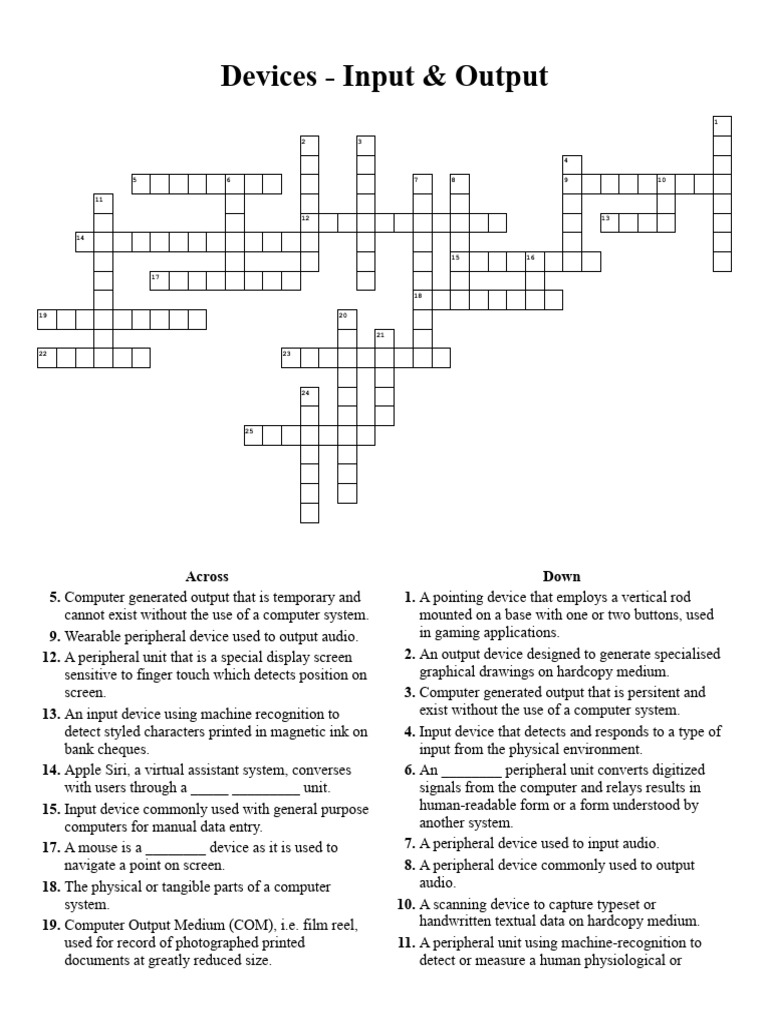Devices Input Output | PDF