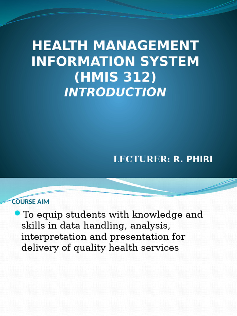 HMIS Introduction | PDF