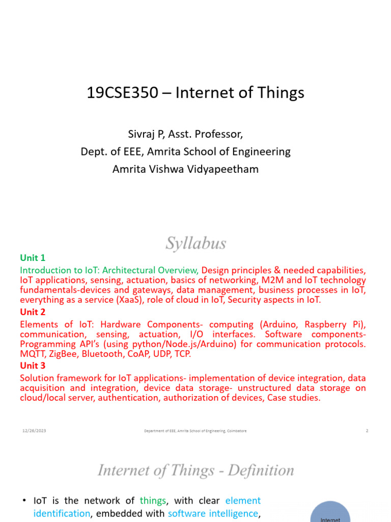 IoT Introduction | PDF