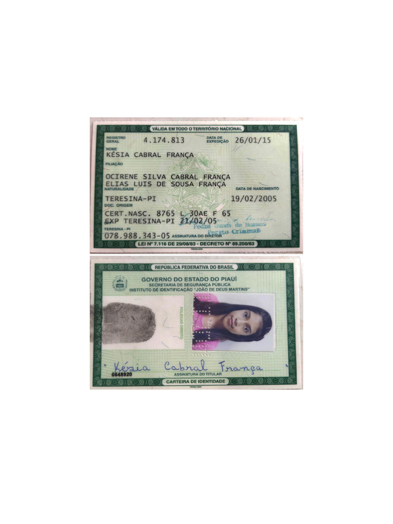 Cedula de Identidade e CPF Kesia - PDF - 20240704 - 190032 - 0000 | PDF