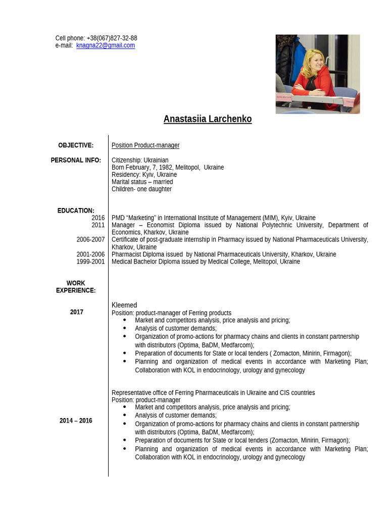 Product-Manager CV - Edited | PDF