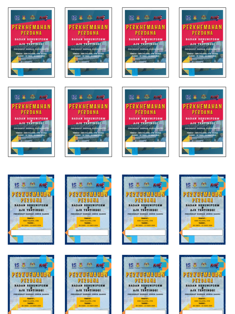 Tag Nama Perkhemahan | PDF