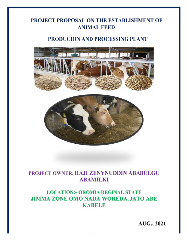 Project Overview and Market Study | PDF | Animal Feed | Technology ...