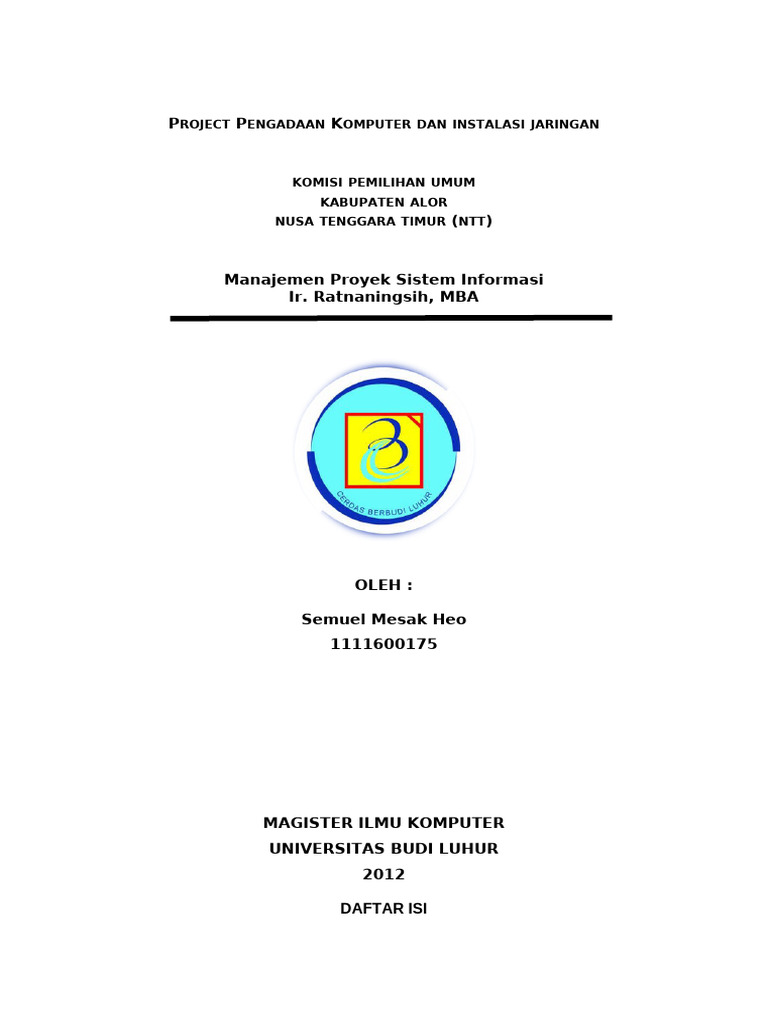 Project Pengadaan Komputer Dan Instalasi Jaringan | PDF