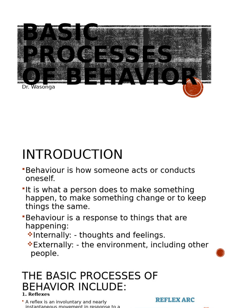 Basic Processes of Behavior | PDF | Reinforcement | Motivational