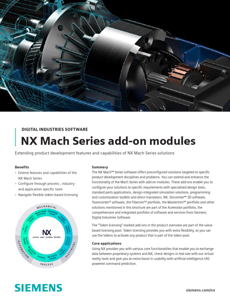 Siemens SW NX Add On Modules Fact Sheet | PDF