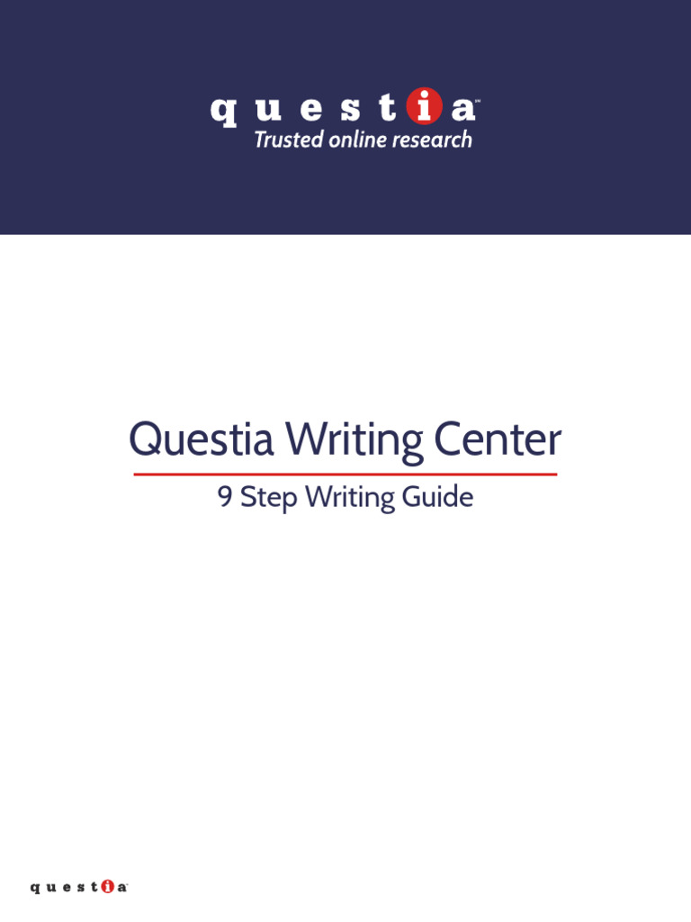 Questia Writing Guide | PDF