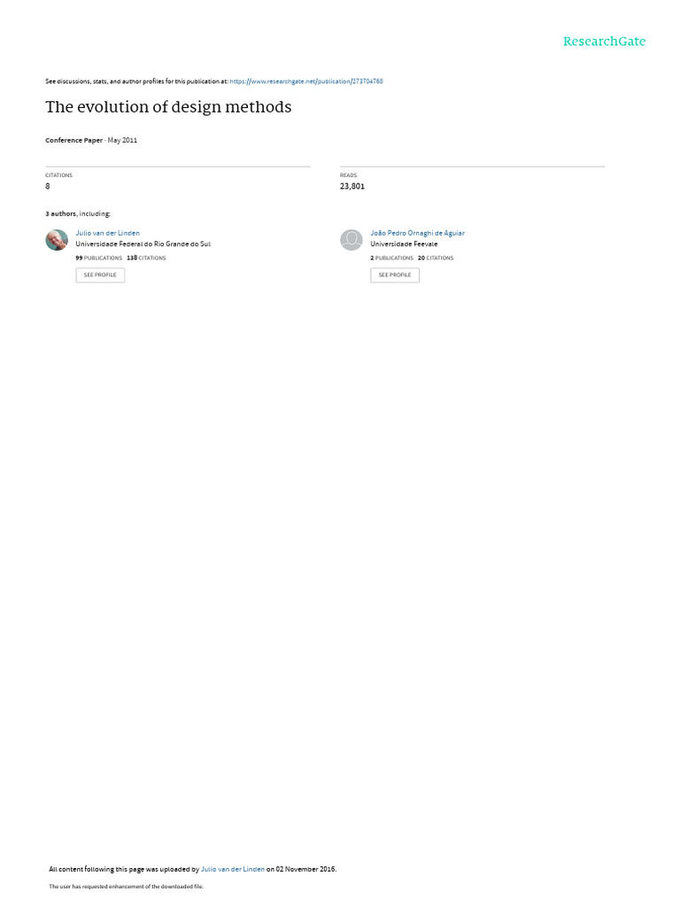 Evolution of Design Methods | PDF