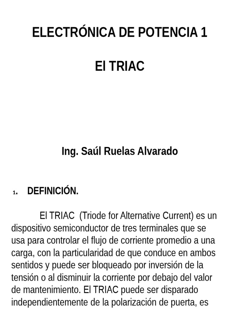 TRIAC | PDF