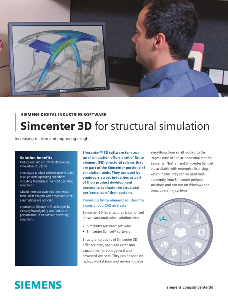Siemens SW Simcenter 3D For Structural Simulation Solution Guide | PDF