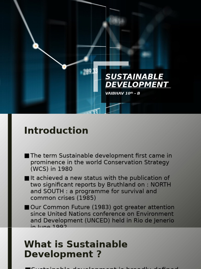 Sustainable Development | PDF