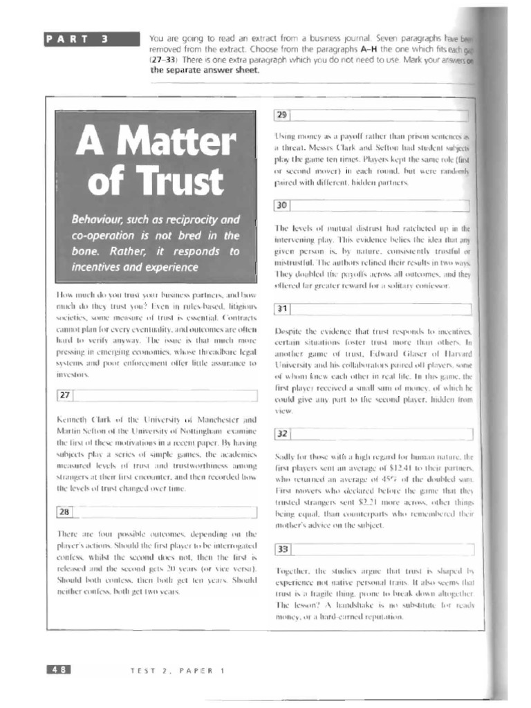 A Matter of Trust | PDF