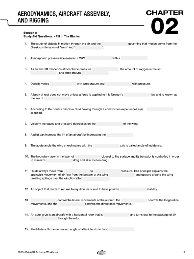 Aerodynamics, Assembly and Rigging | PDF