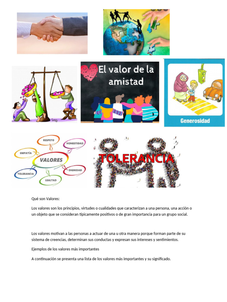 Qué Son Valores Sebas | PDF | Comportamiento | Crecimiento personal y profesional