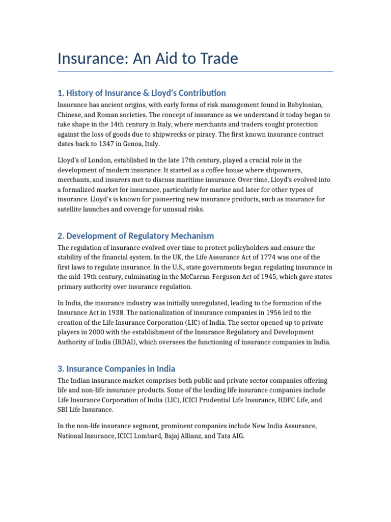 Insurance PDDF | PDF