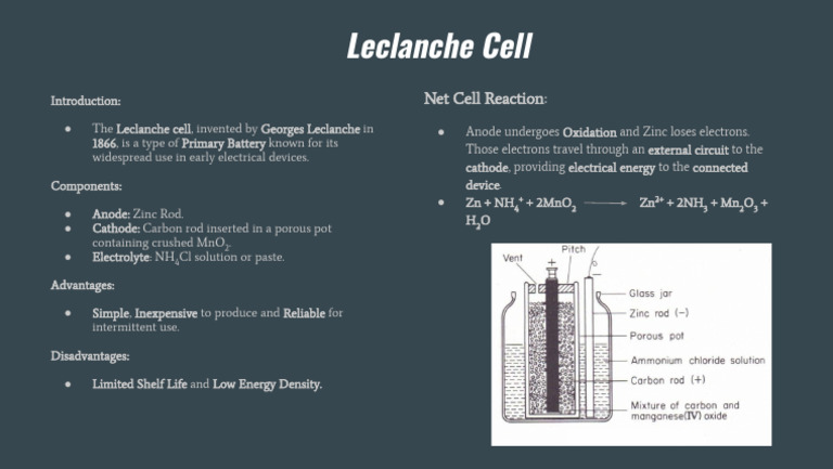 Leclanche Cell V2 | PDF