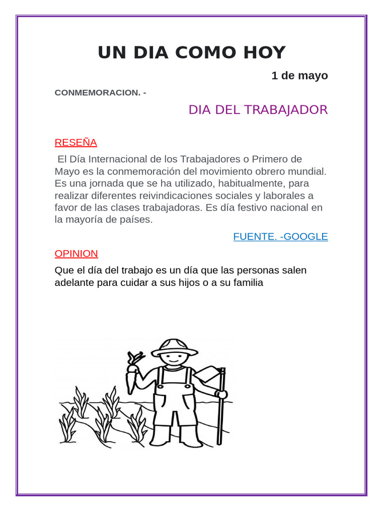 Un Dia Como Hoy | PDF