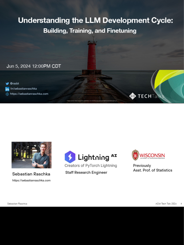 Sebastian Raschka TechTalk Slides | PDF