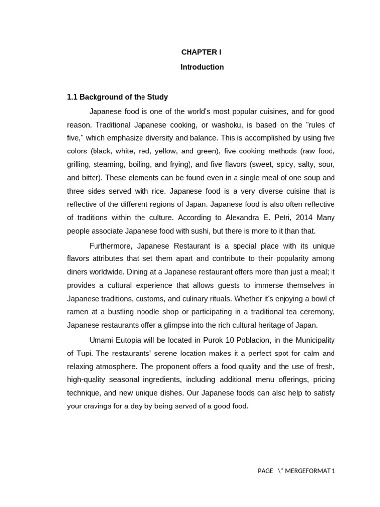 Chapter 1 To 6 Tung Wala 6.4 Final | PDF | Sushi | Japanese Cuisine