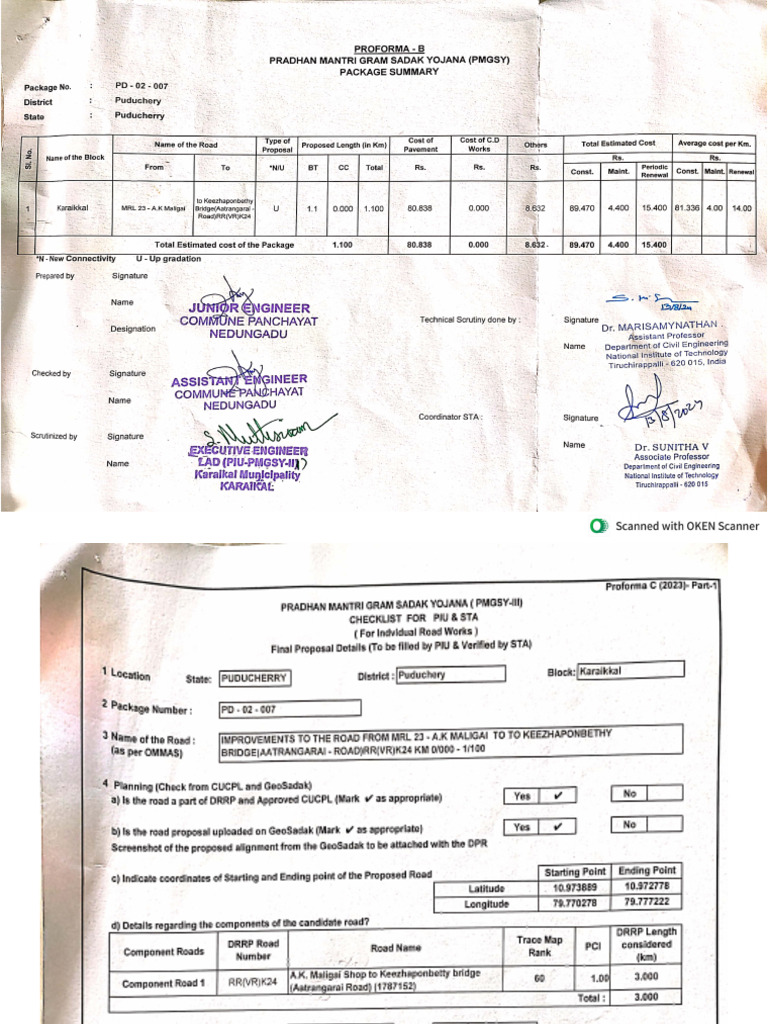 'C' Form. MRL No. 23 A K.Maligai | PDF