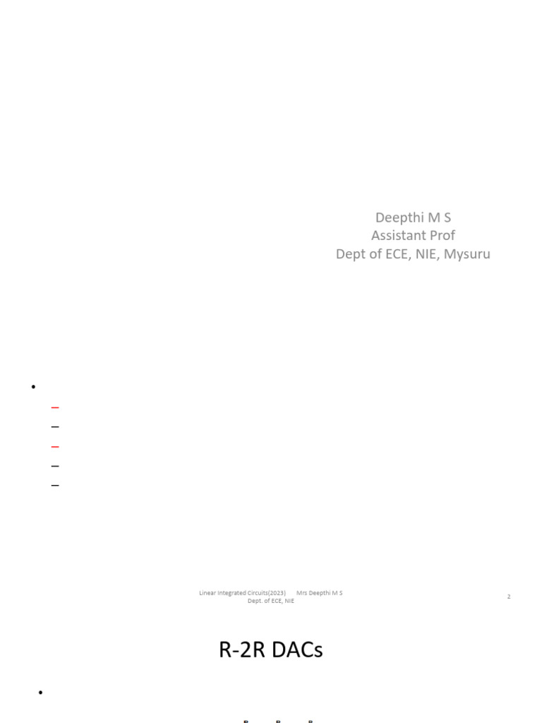 DAC Architectures | PDF