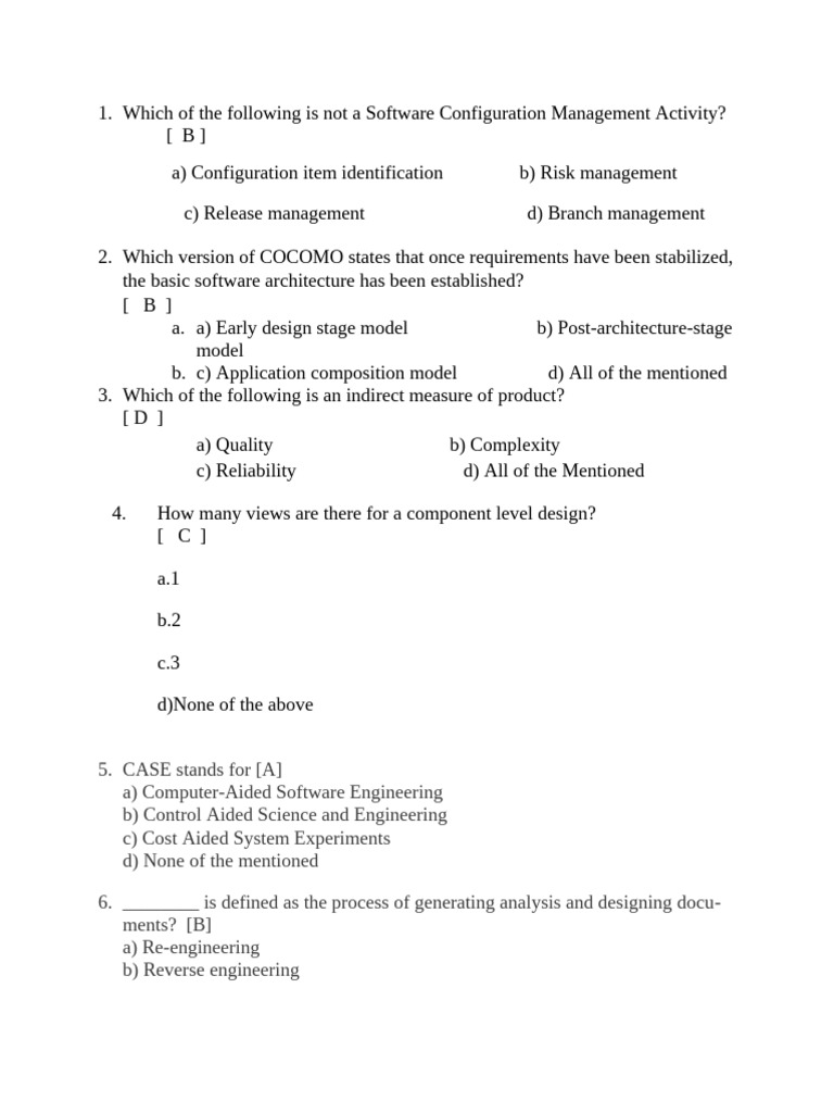 Se Obj Ans | PDF Se Obj Ans | PDF