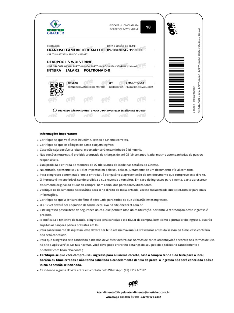 Francisco Americo de Mattos Deadpool Wolverine | PDF