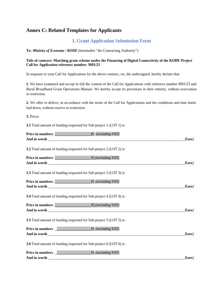 Annex C Related Templates M01 23 | PDF