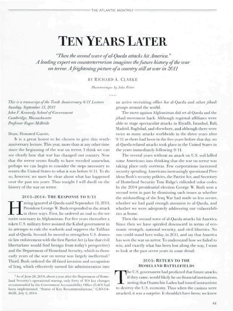 9-11 Ten Years Later | PDF