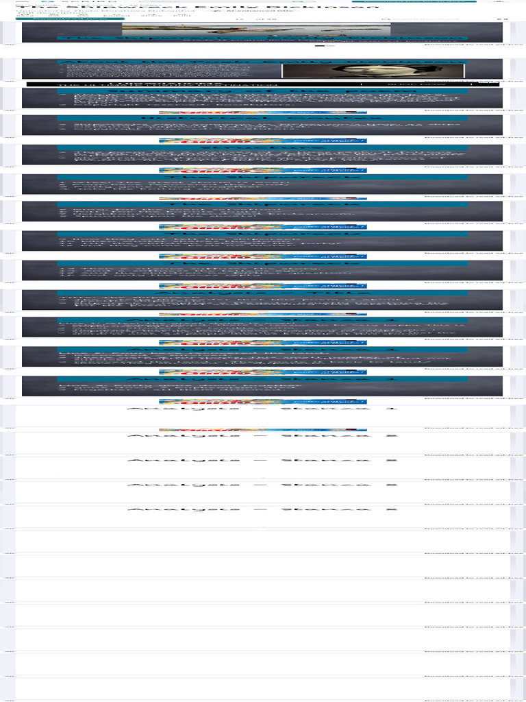 The Shipwreck Emily Dickinson PDF Poetry Emily Dickinson | PDF