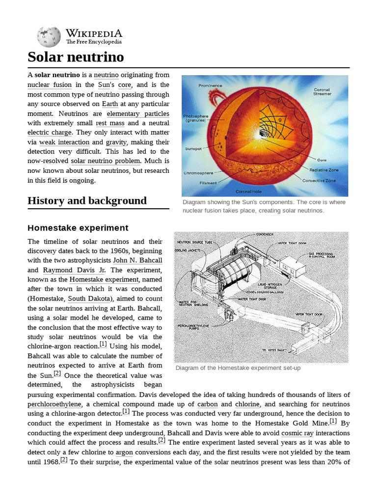 Solar Neutrino | PDF