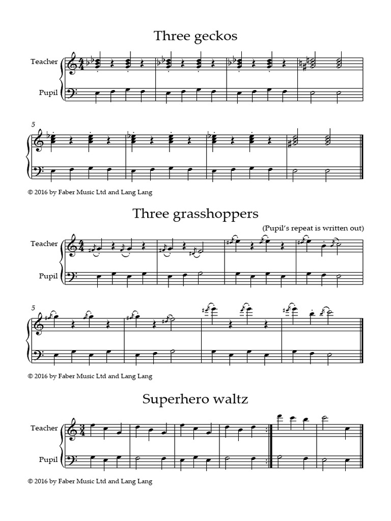 Three Geckos: Teacher | PDF