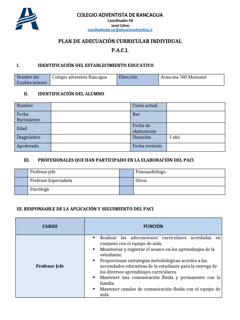 Formato Paci | PDF