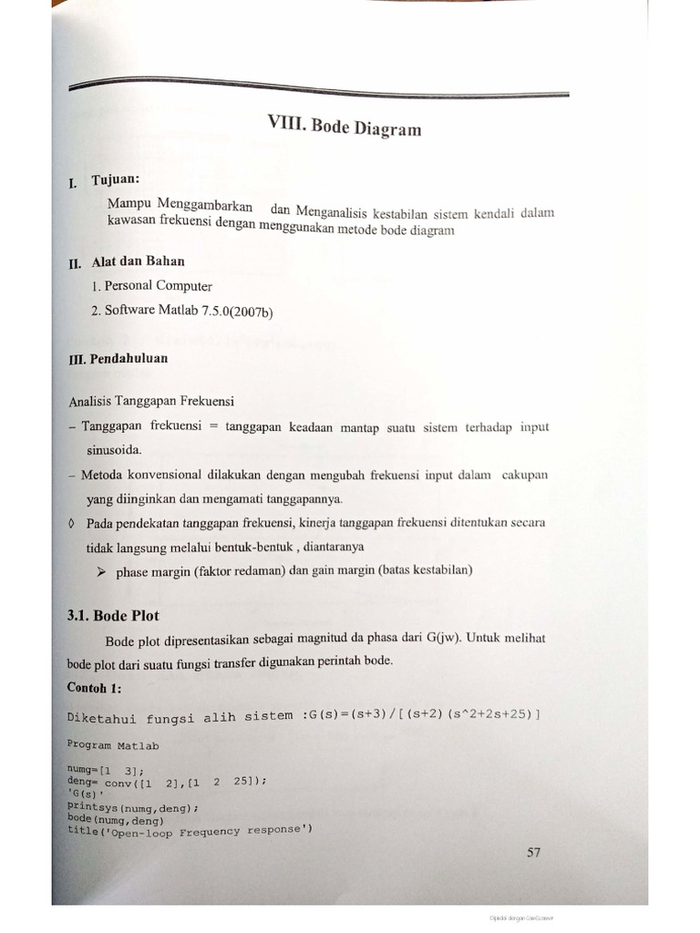 Job 8_Bode Diagram | PDF