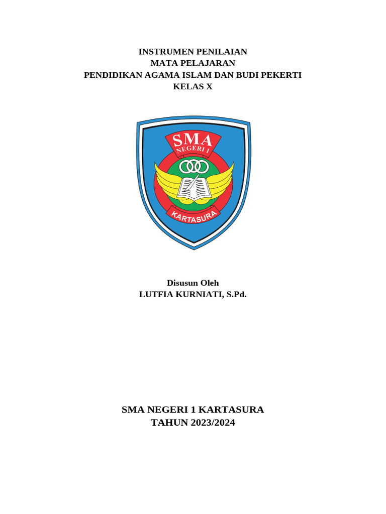 Instrumen Penilaian Pai TH 2023-2024 Lutfia | PDF