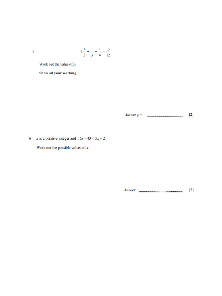 Math Test | PDF
