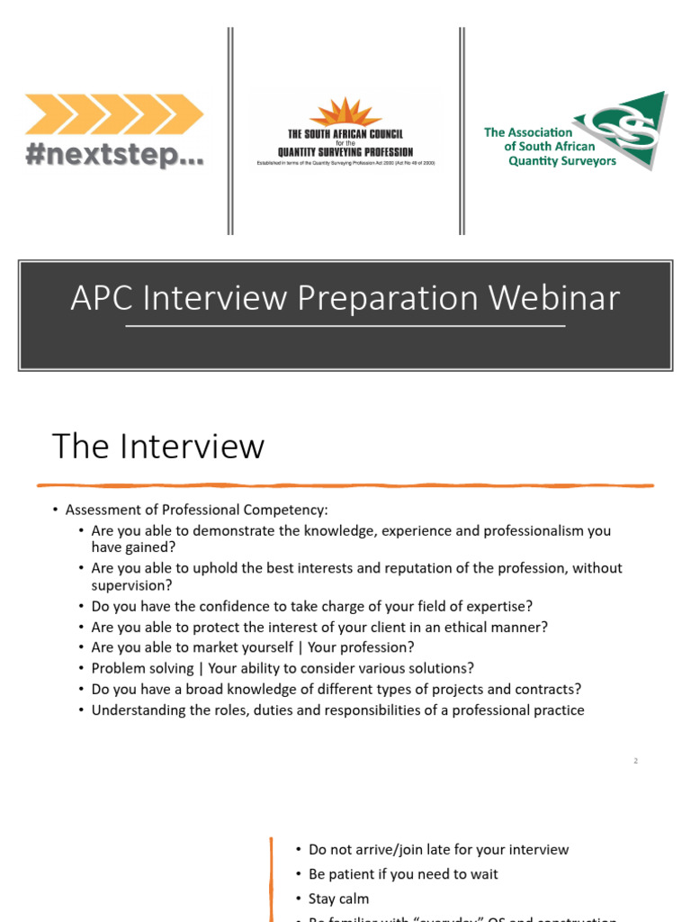 2024 APC Interview Prep Webi | PDF