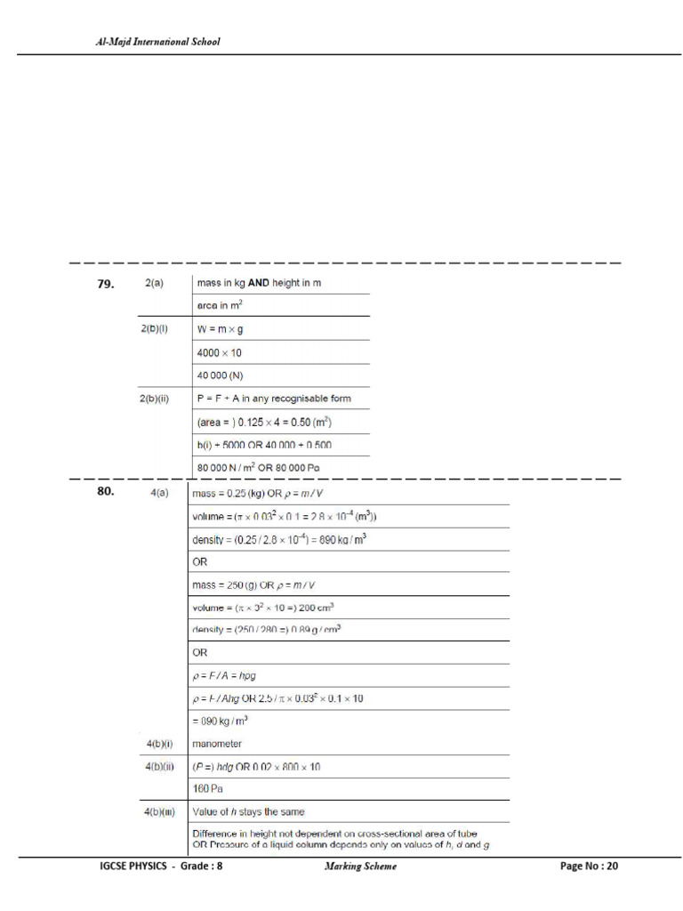 Past Papers - 2023 - MS - Unit - 3 | PDF