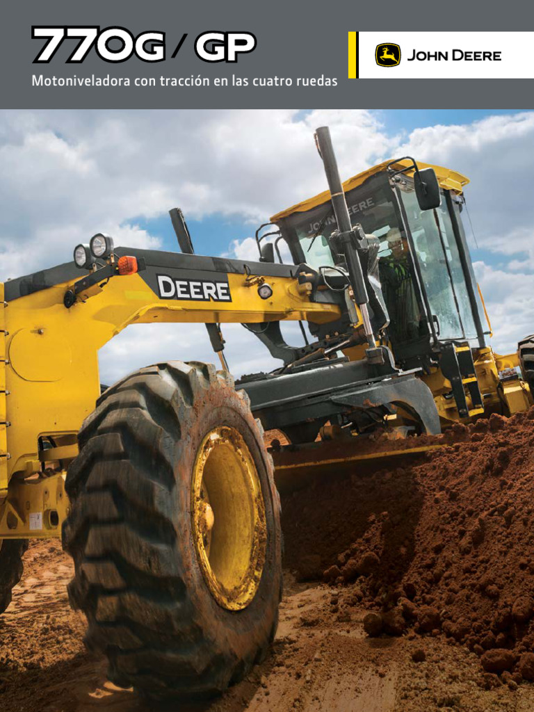 Ficha Tecnica de la John Deere 770G | PDF