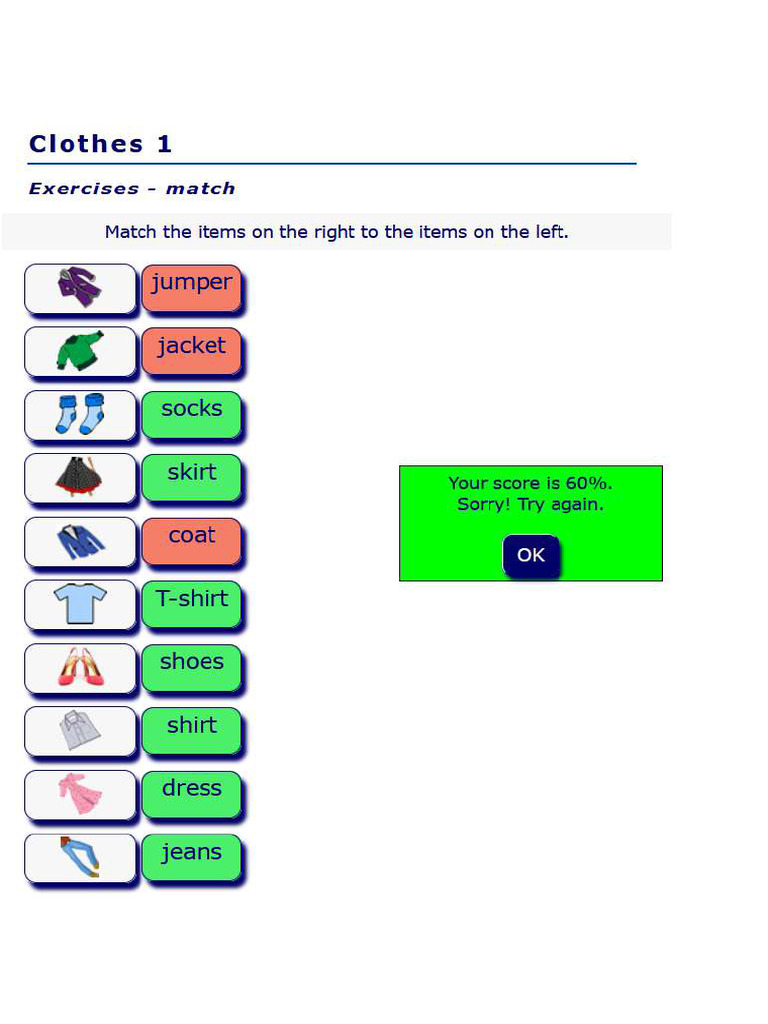 Match The Items On The Right To The Items On The Left. Sergio A | PDF
