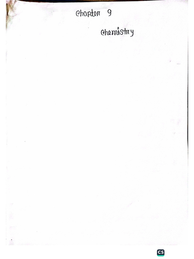 Chemistry Chapter 9 Niloy | PDF