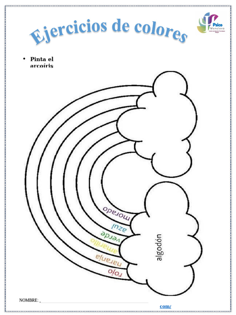 Ejercicios para Enseñar Los Colores | PDF