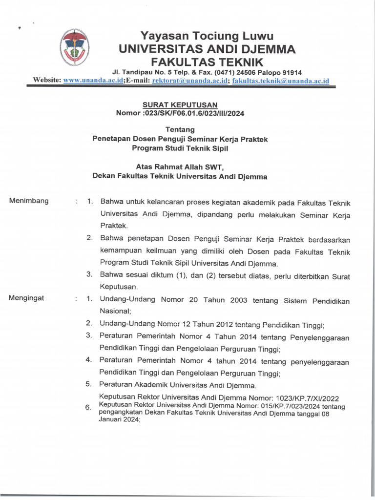 SK KP 9 Maret 2024 | PDF