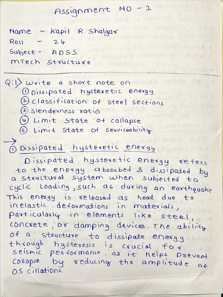Assignment No 1 (ADSS) (Kapil Shalgar) (Rollno - 24) (MTech Structure ...