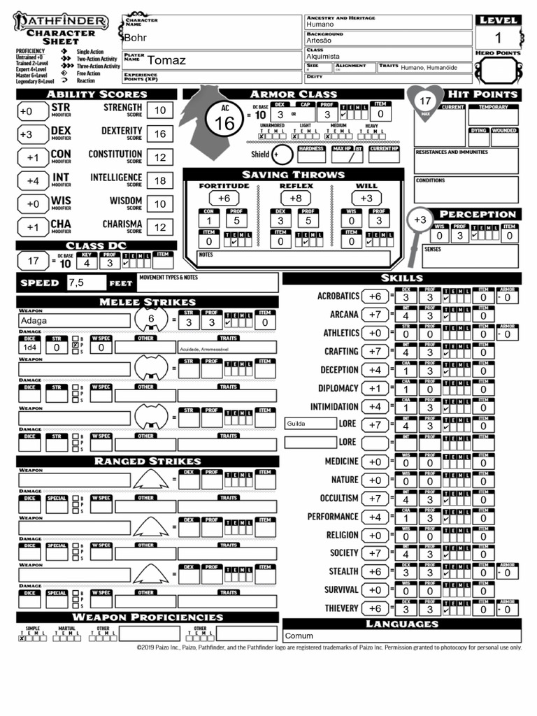 Ficha Bohr Final V2 | PDF
