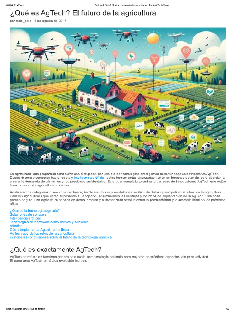 ¿Qué Es AgTech_ El Futuro de La Agricultura - Agtecher_ the Agri Tech ...