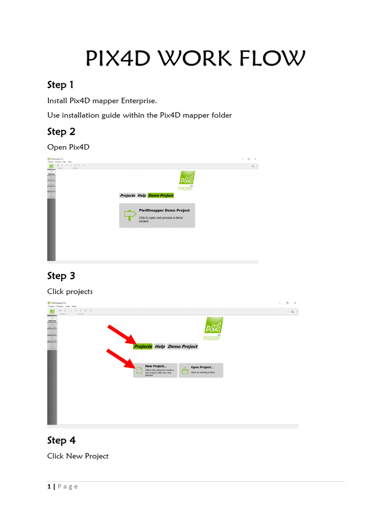 Pix4d Work Flow (2) | PDF
